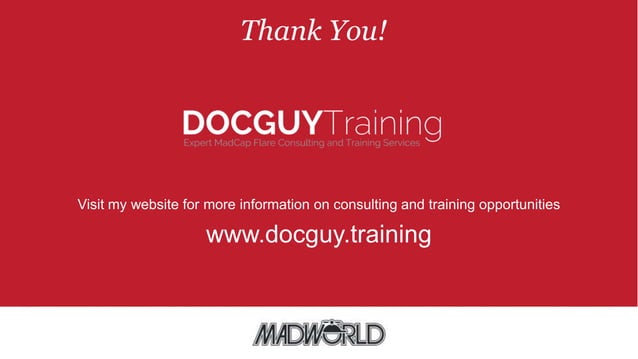 Hands-on with Source Control: Using MadCap Flare with a Cloud Source Control Provider | PPTX