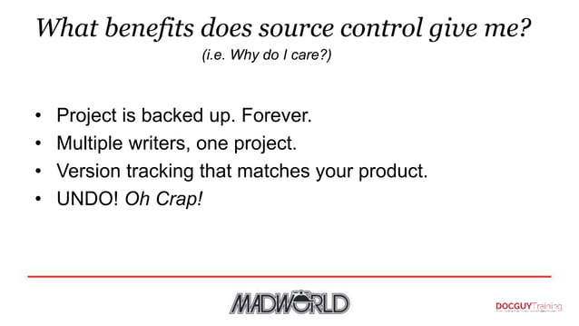 Hands-on with Source Control: Using MadCap Flare with a Cloud Source Control Provider | PPT ...