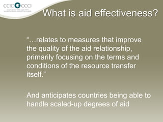 Aid Effectiveness vs. Development Effectiveness – Is There A Difference ...