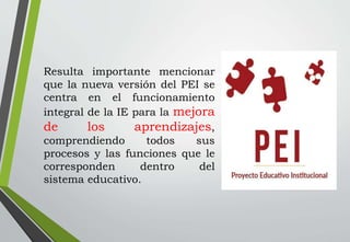 PEI 2018 pasos actualizados | PPT