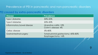 Pancreatic exocrine insufficiency - pptx | PPTX