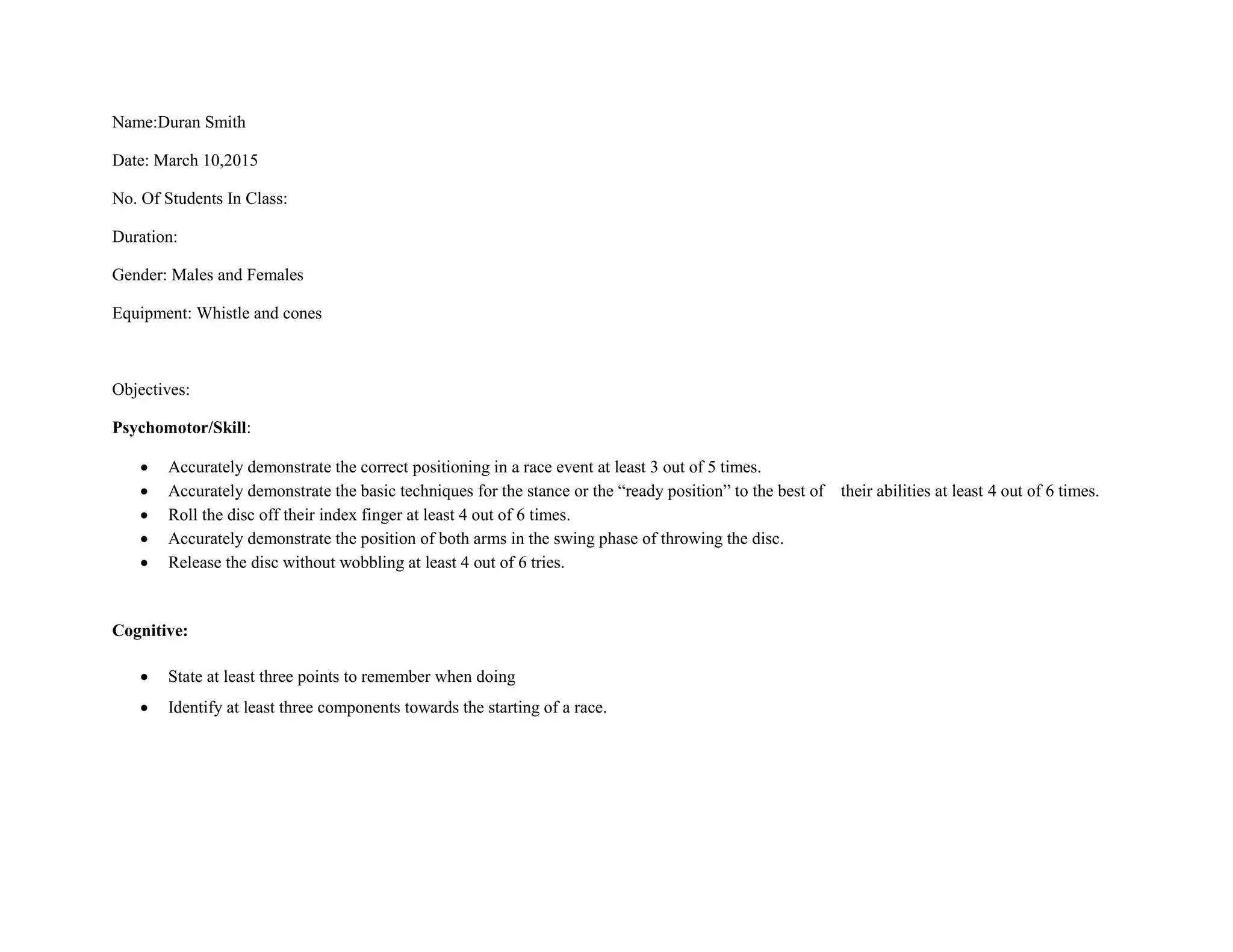 Physical Education IA | DOCX