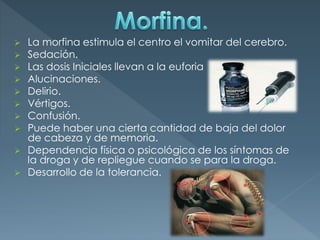 Efectos Psicoologicos de las drogas. | PPTX