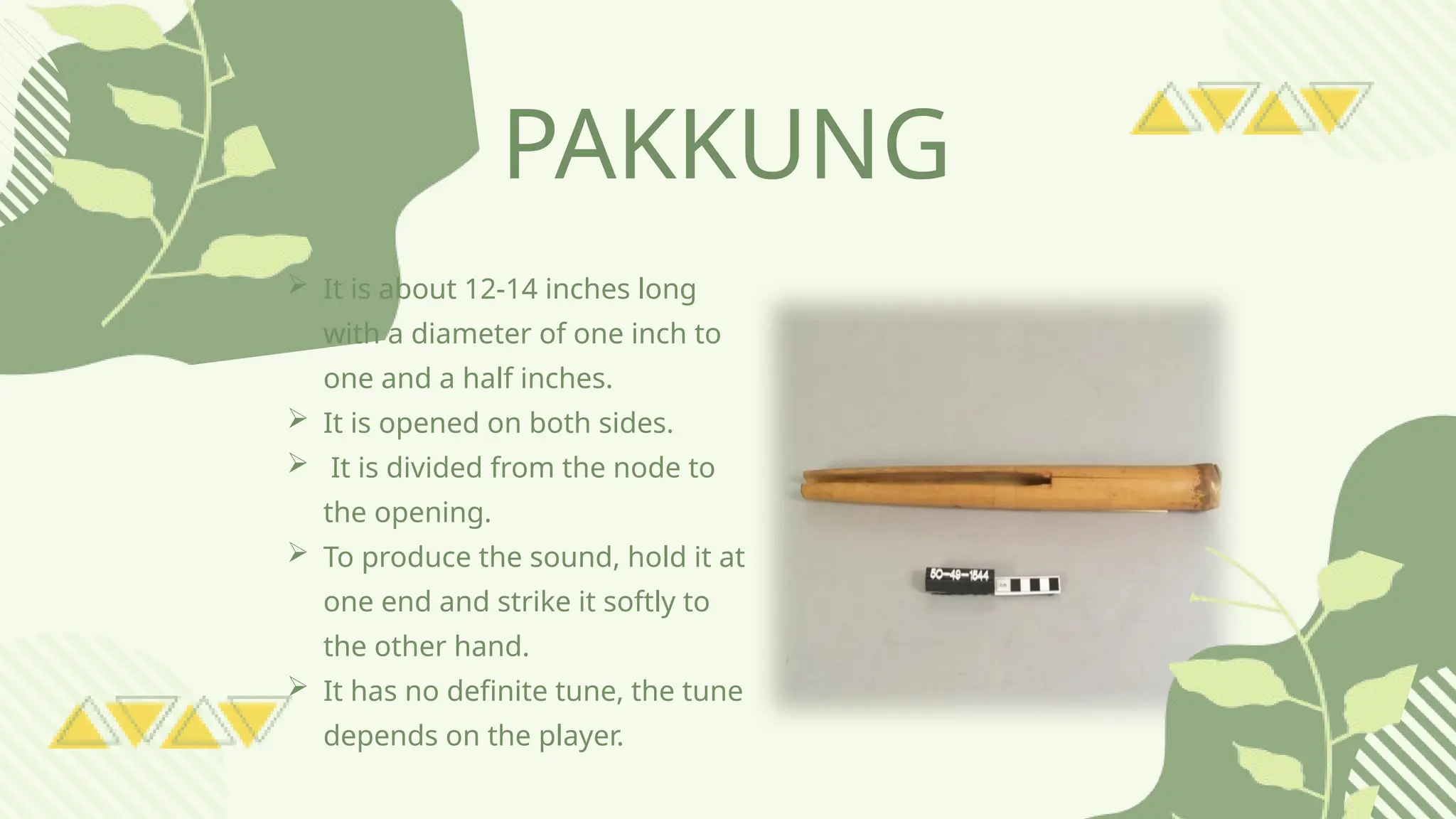 Traditional Ifugao Instrument: Gandingan | PPT