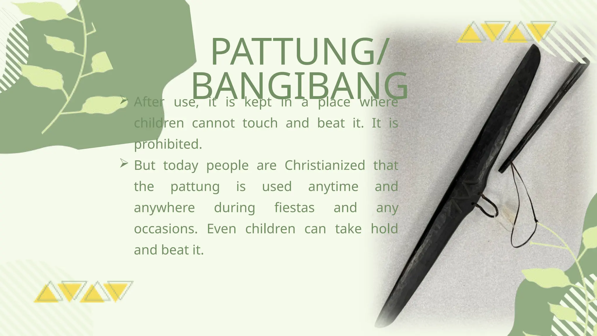 Traditional Ifugao Instrument: Gandingan | PPT