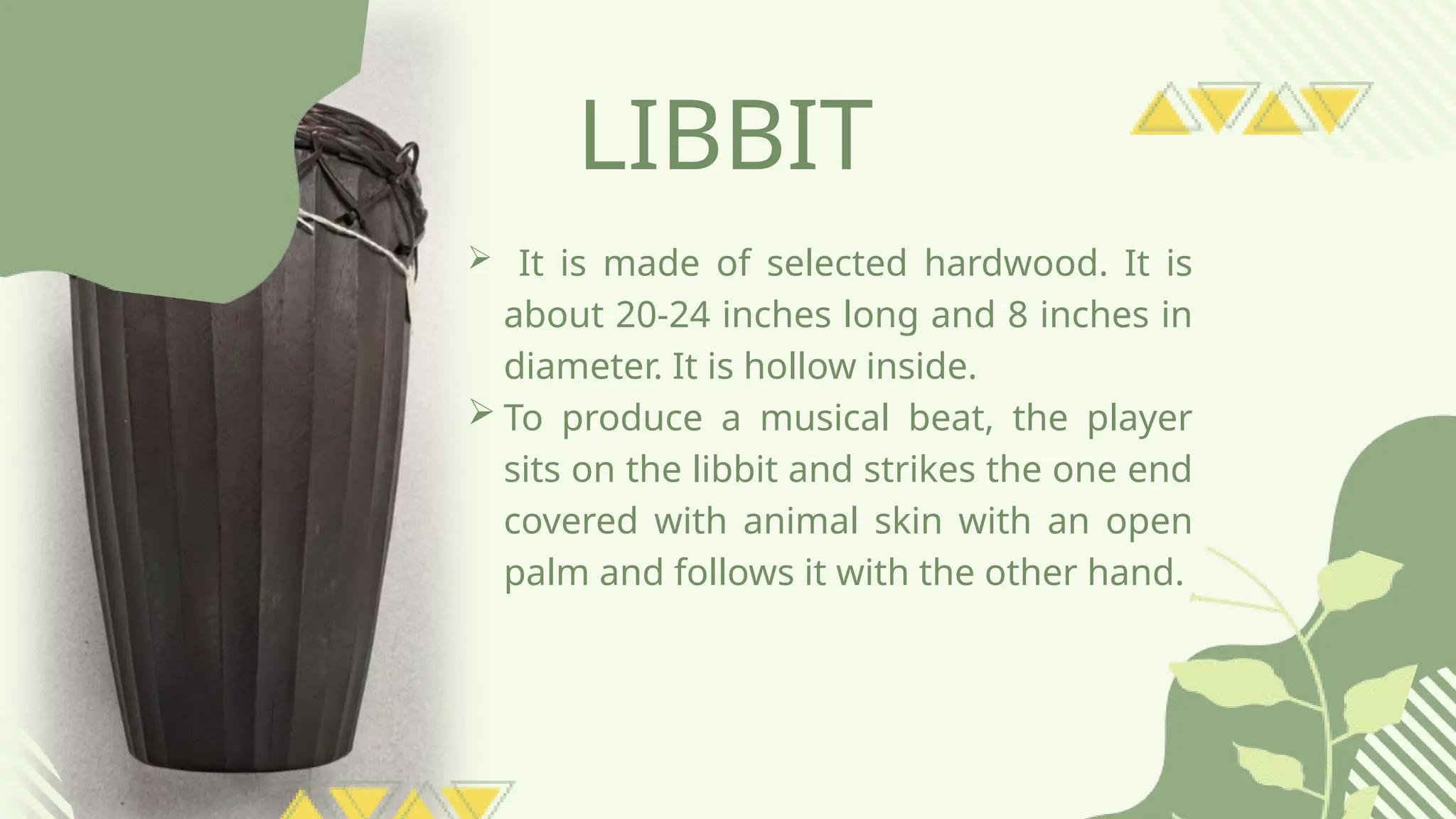 Traditional Ifugao Instrument: Gandingan | PPT