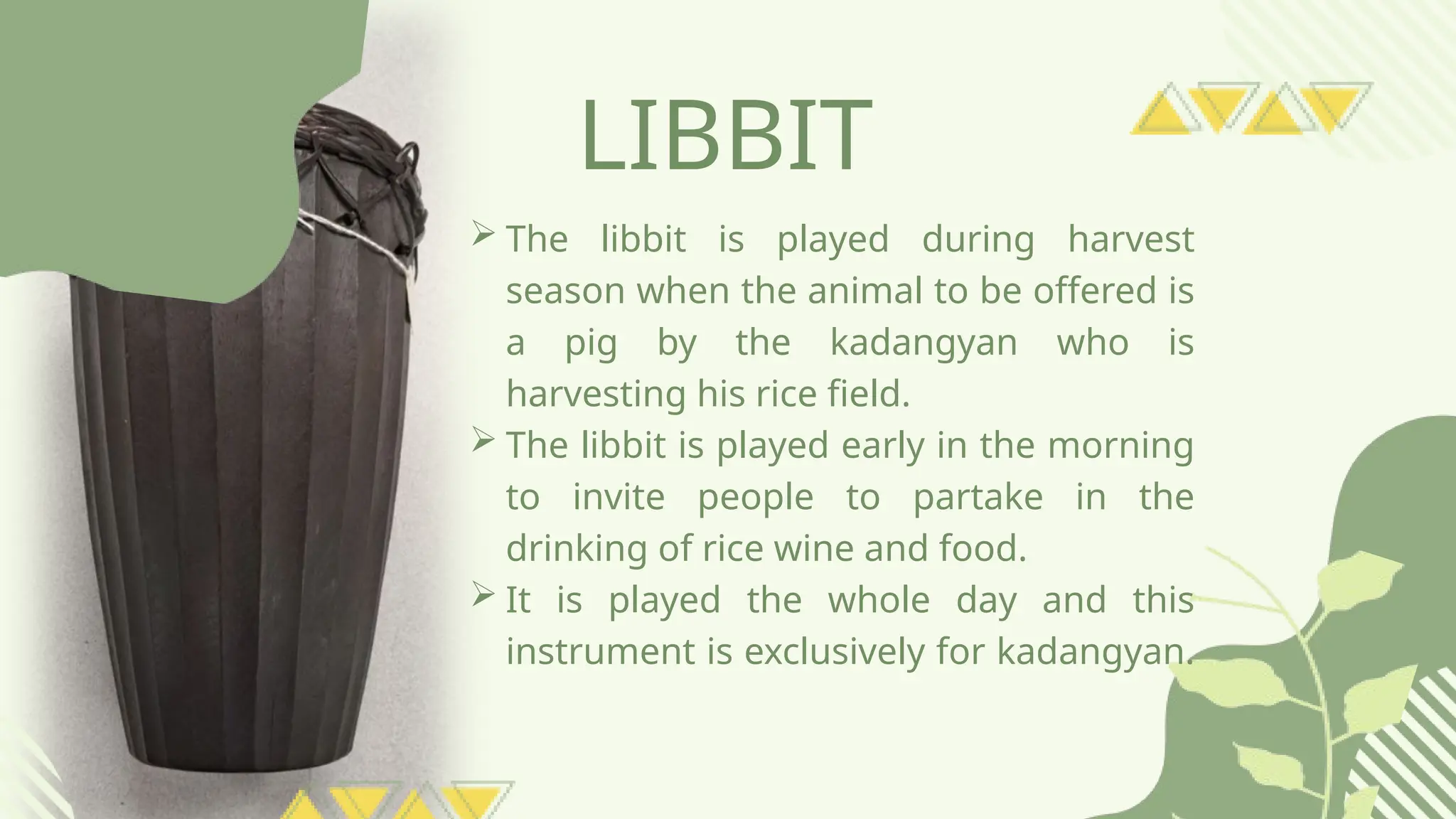Traditional Ifugao Instrument: Gandingan | PPT