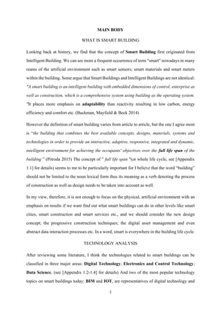 Smart Building Technical Report with Case Study | PDF