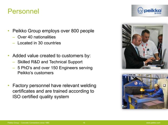 Peikko Group Introduction | PPT