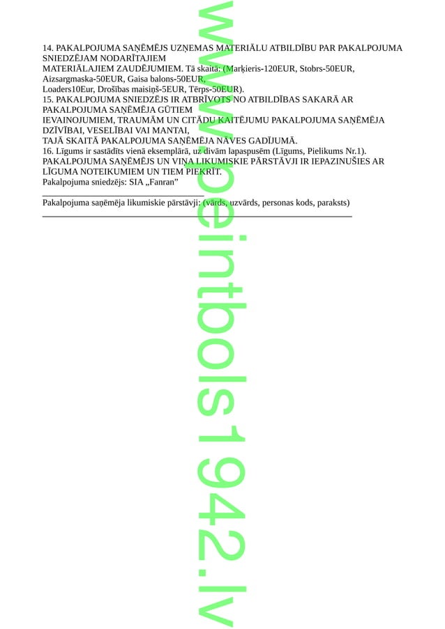 Peintbols1942 ligums | PDF