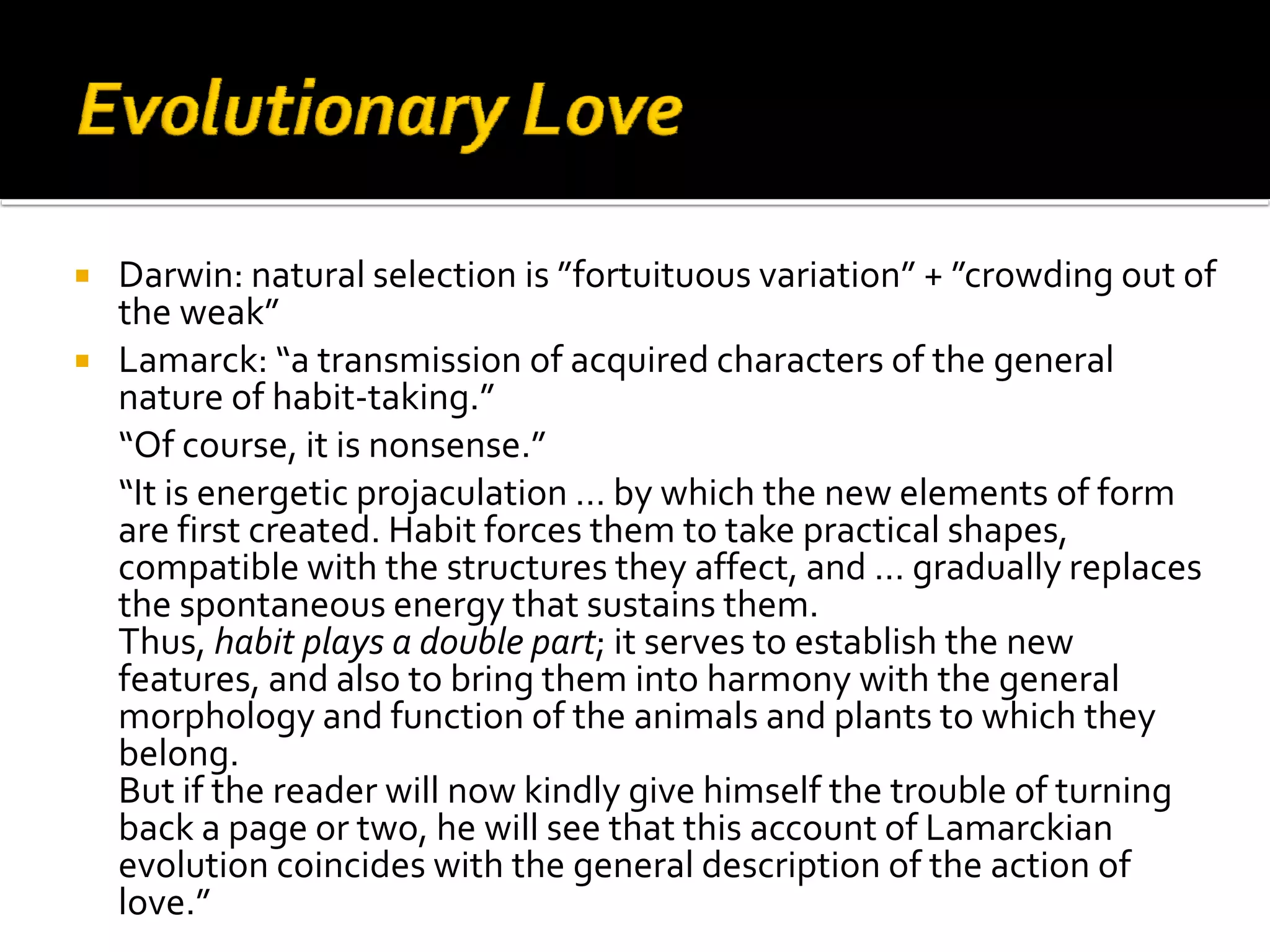 Peirce, Evolutionary Love, 1893 | PPT