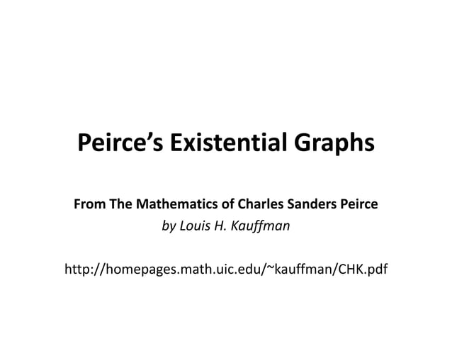 Peirce’s Existential Graphs | PPTX