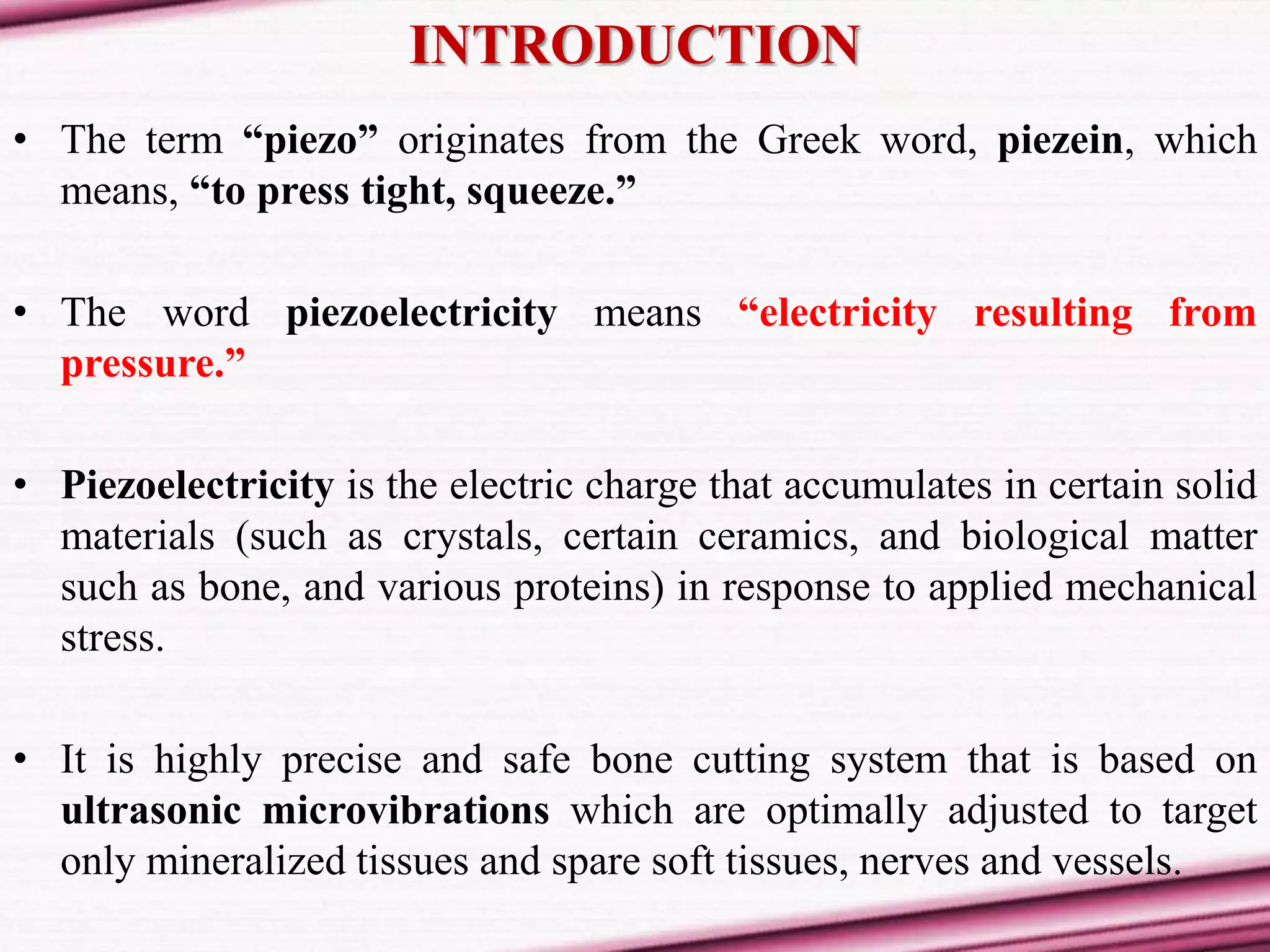 Peizosurgery: A boon in modern periodontics | PPTX