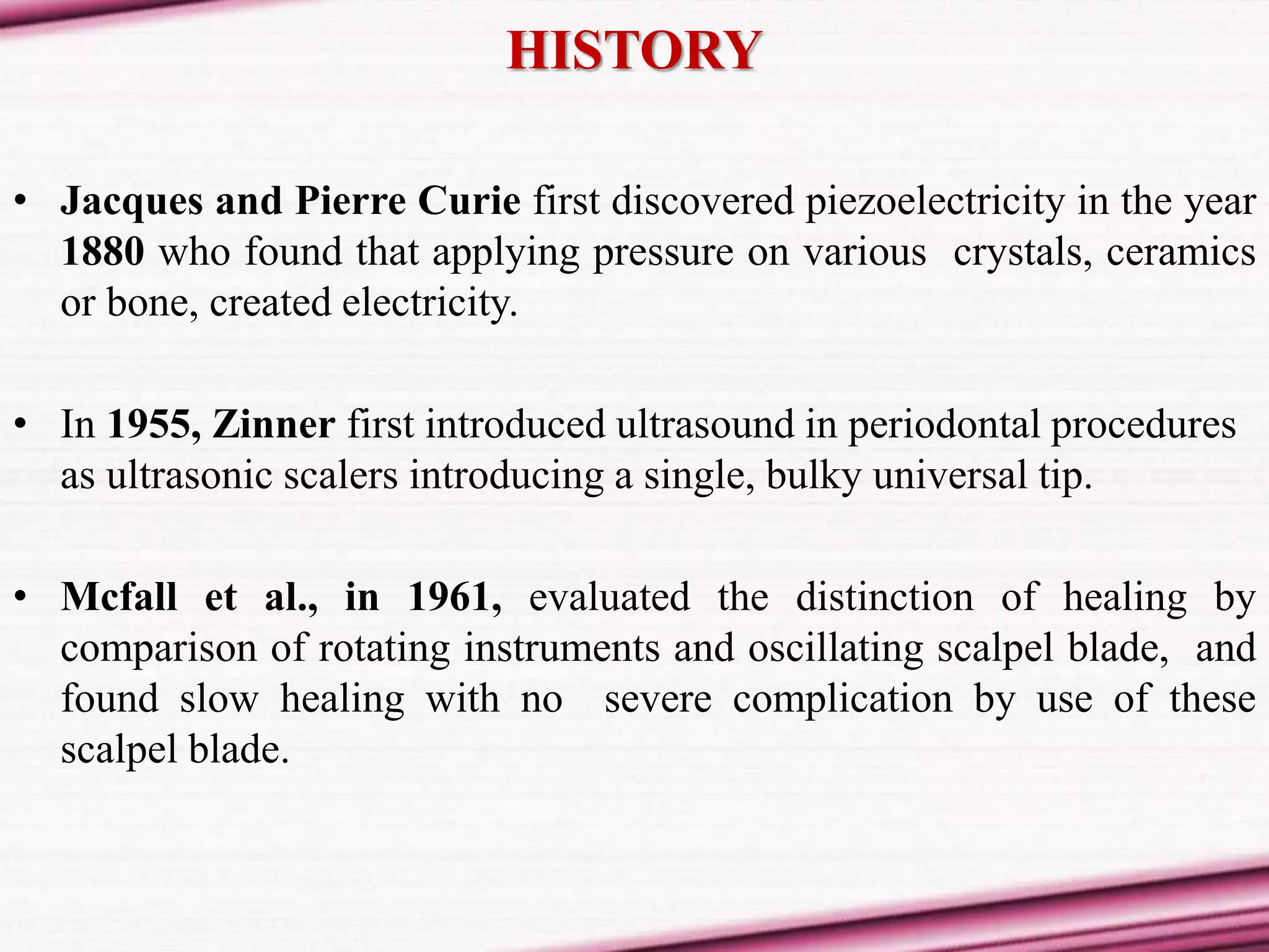 Peizosurgery: A boon in modern periodontics | PPTX