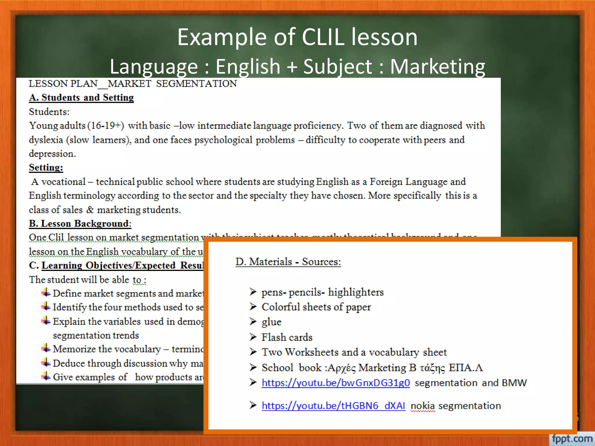 Teaching ESP implementing CLIL and CALL | PPSX