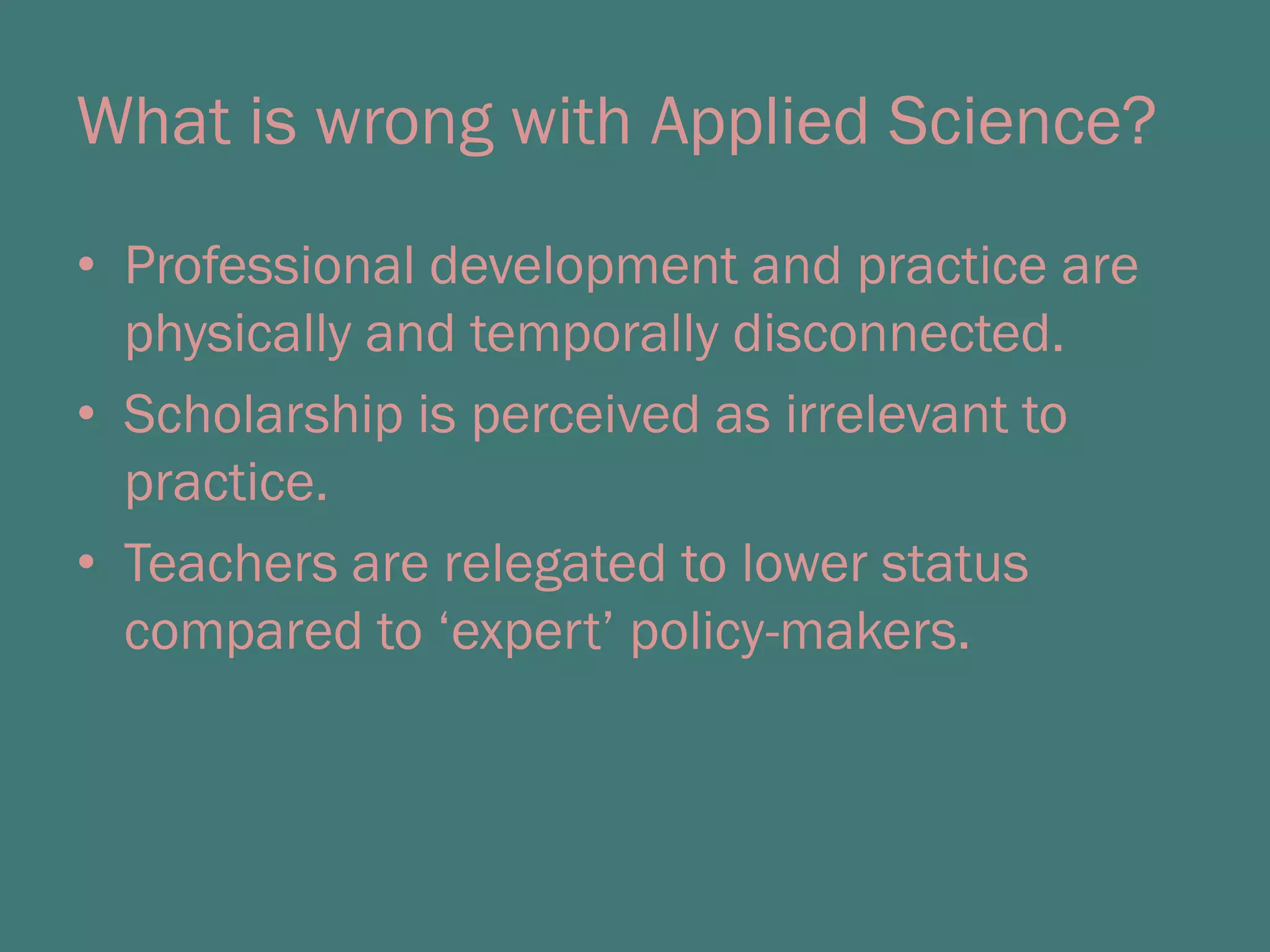 From Applying Theory to Theorising Practice | PPT