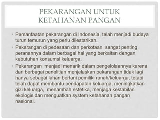 Pekarangan 2 bu vivi | PPT