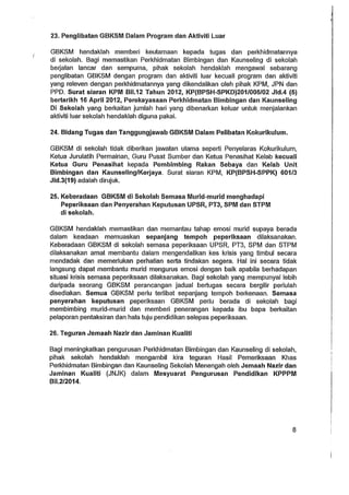 Pekeliling kpm pelaksanaan dan pematuhan dasar bn k | PDF