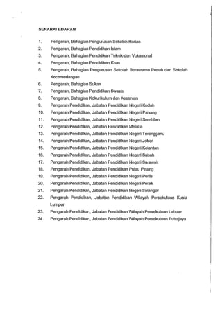 Pekeliling kpm pelaksanaan dan pematuhan dasar bn k | PDF