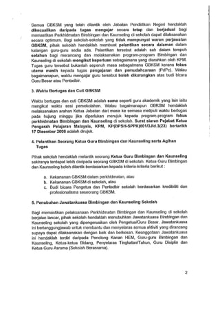 Pekeliling kpm pelaksanaan dan pematuhan dasar bn k | PDF