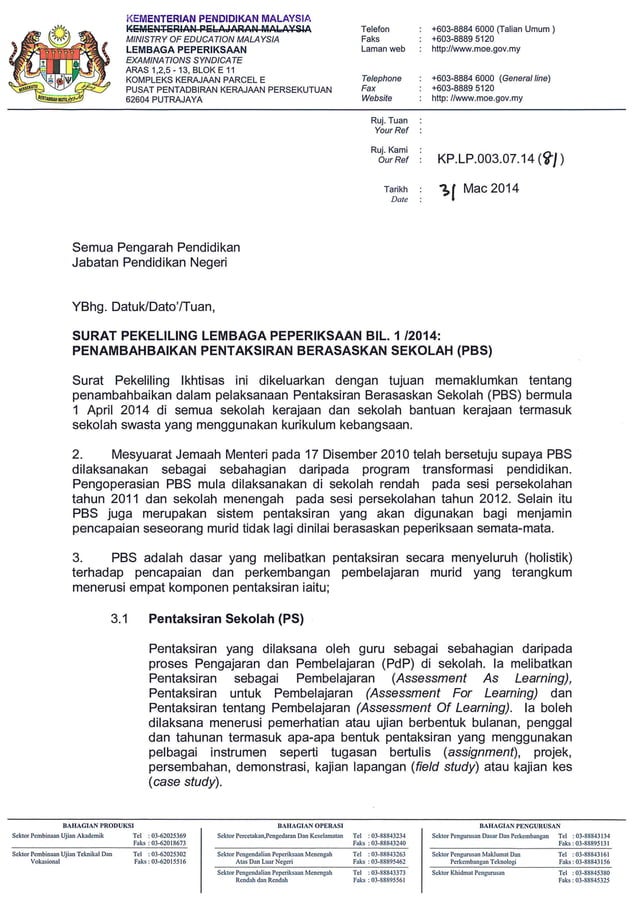 Pekeliling pbs bil1.2014