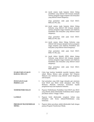 Pekeliling Perkhidmatan Bil 40 tahun 2013 | PDF