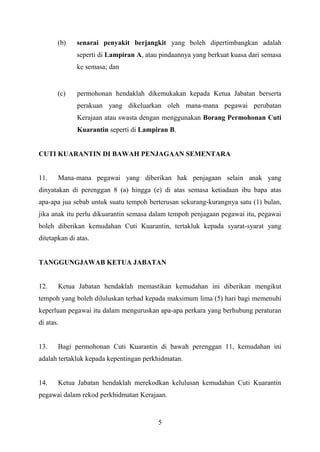 PEKELILING PERKHIDMATAN BILANGAN 11 TAHUN 2016 KEMUDAHAN CUTI KUARANTIN.pdf