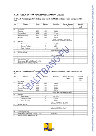 Pekerjaan dinding | PDF