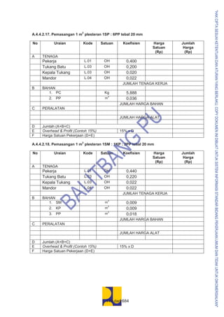 Pekerjaan dinding | PDF