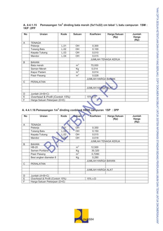 Pekerjaan dinding | PDF