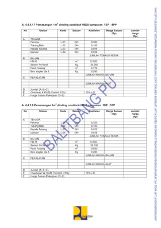 Pekerjaan dinding | PDF