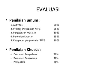 Pekerjaan proyek 2 | PPT