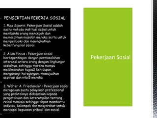 Pekerjaan sosial | PPTX