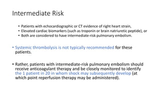 Triaging patients with suspected pulmonary embolism | PPTX
