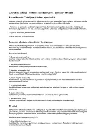 Pekka Hannula: Taiteilijayrittämisen kipupisteet | PDF