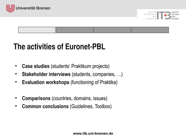 Practice based learning in Higher Education | PPT