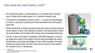 "Sand battery and other new energy concepts by Vatajankoski" by Pekka ...