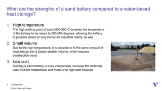 "Sand battery and other new energy concepts by Vatajankoski" by Pekka ...
