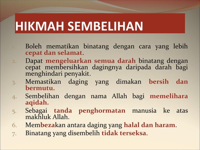 sembelihan | PPT