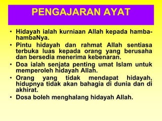 Pel. 1 hidayah sumber kebahagiaan | PPTX