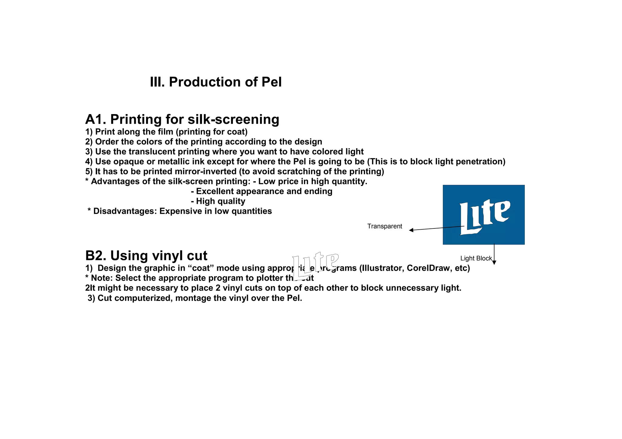 Pel process application | PDF