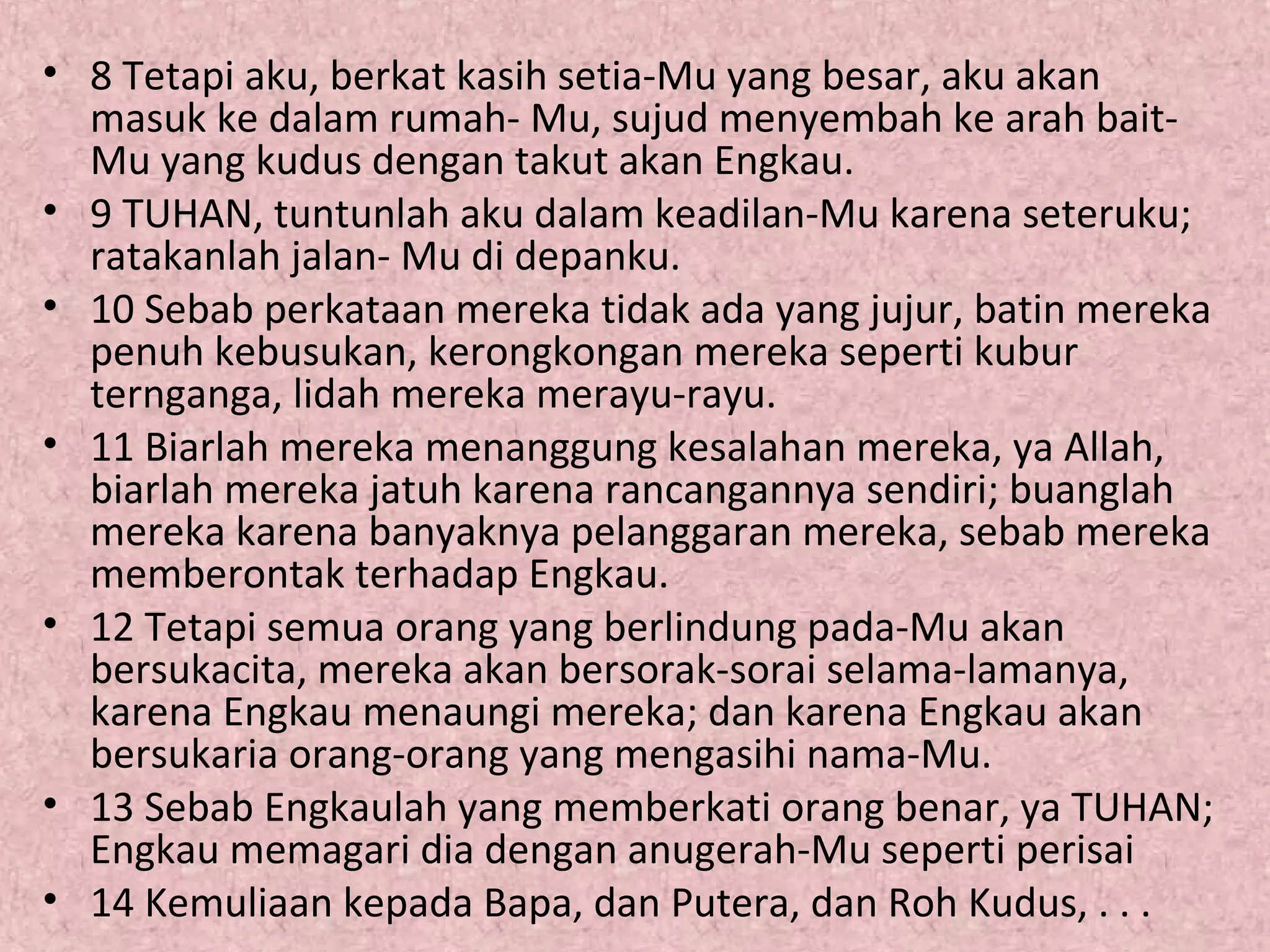 Pel 14 Yesus Sang Pendoa (kelas vii) | PPT
