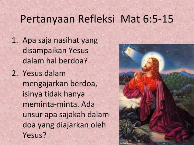 Pel 14 Yesus Sang Pendoa (kelas vii) | PPT