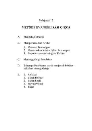 Pel 2 metode ev.oikos | DOC