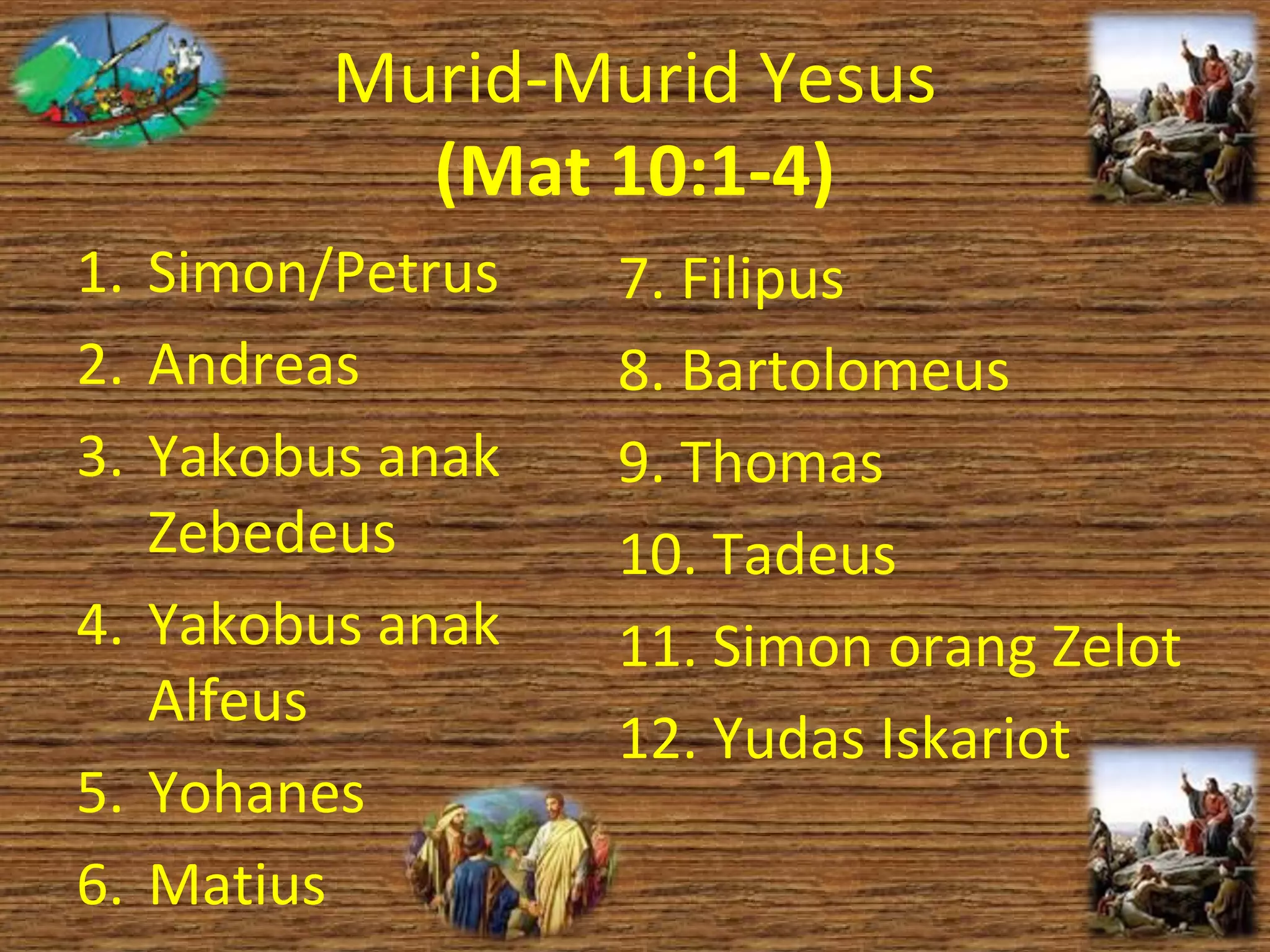 Pel 5. Yesus Memanggil Murid-Murid-Nya | PPT