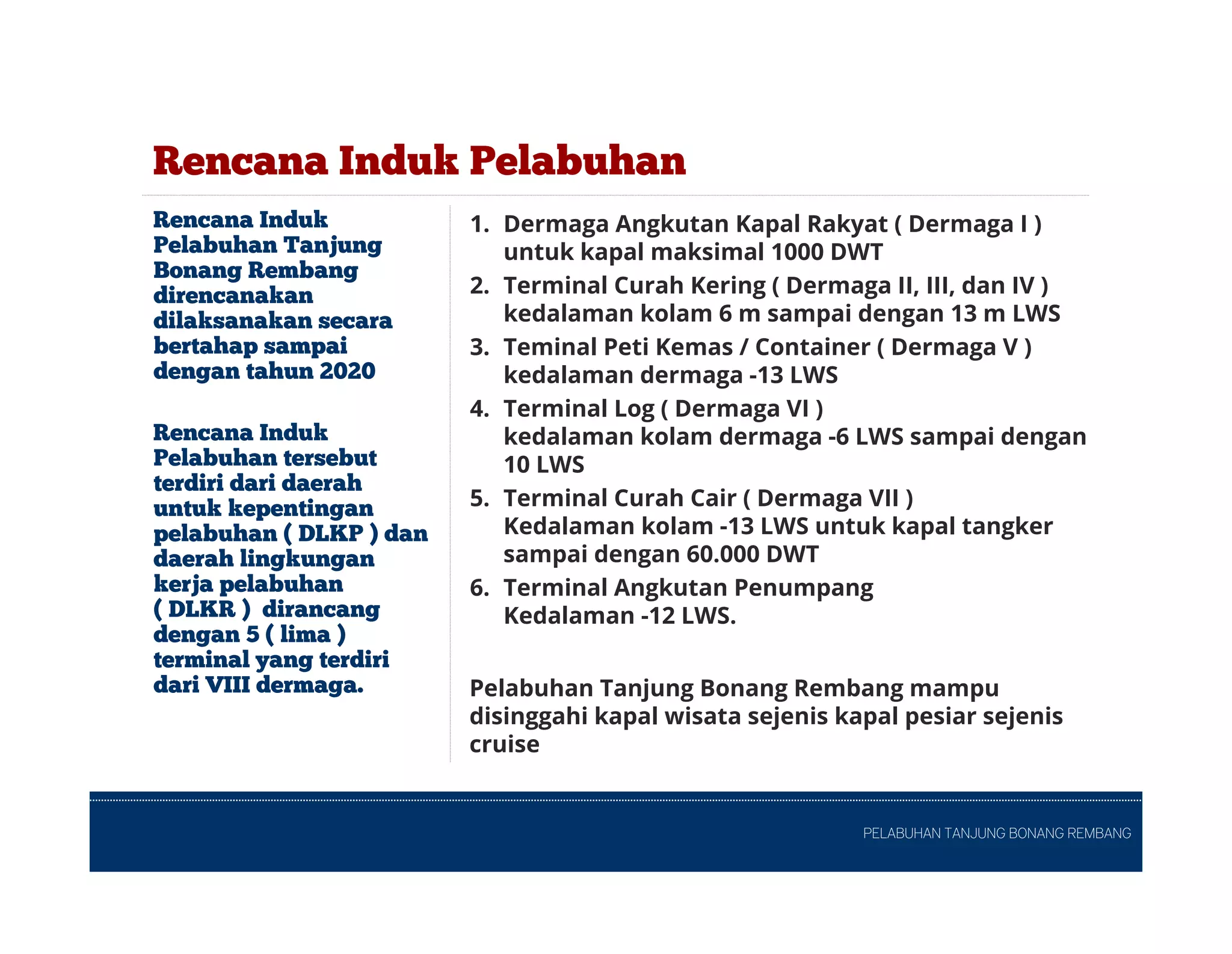 Selamat datang di Pelabuhan Tanjung Bonang Rembang | PDF