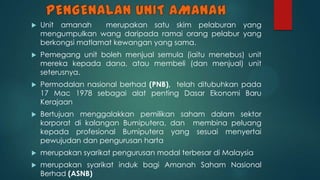 Pelaburan Unit Amanah | PPTX