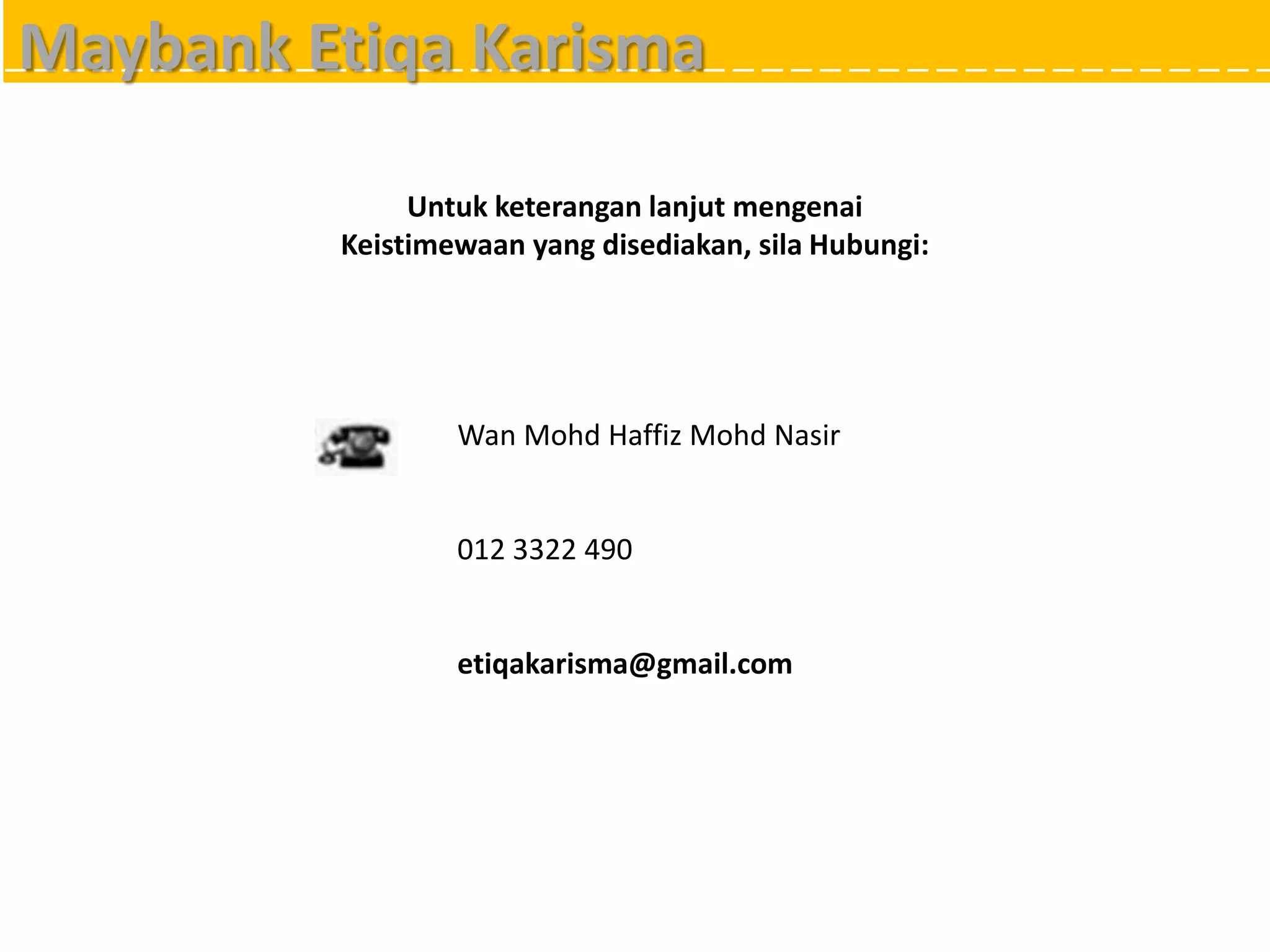 Pelaburan terbaik maybank etiqa | PPT