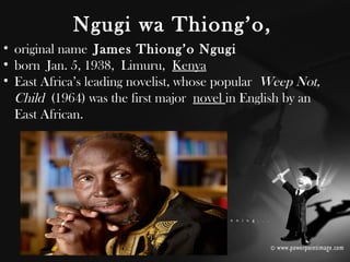 Abolition of the English Department (Ngugi Wa Thiong'o) | PPT