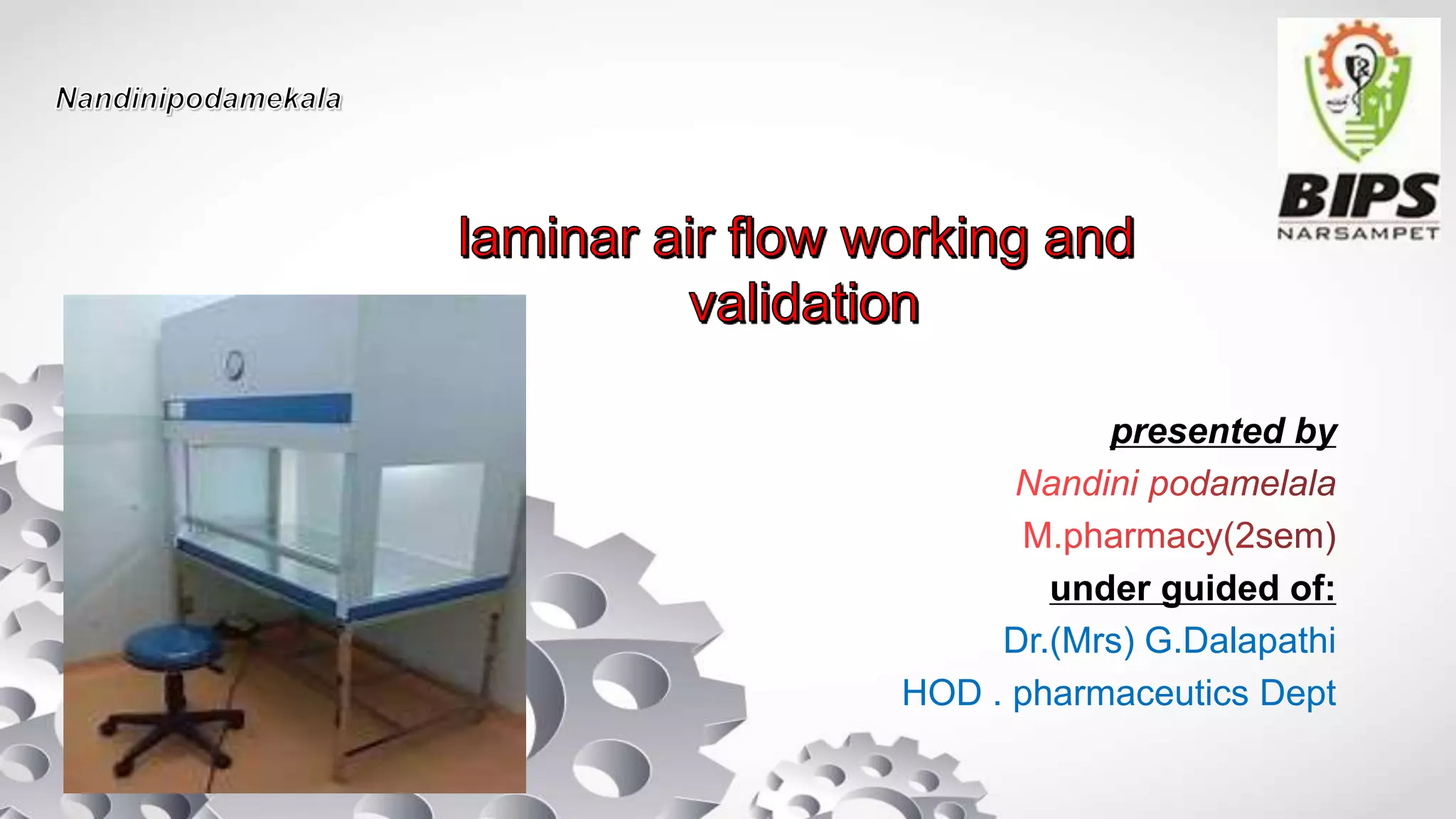 laminar air flow working & validation | PPT